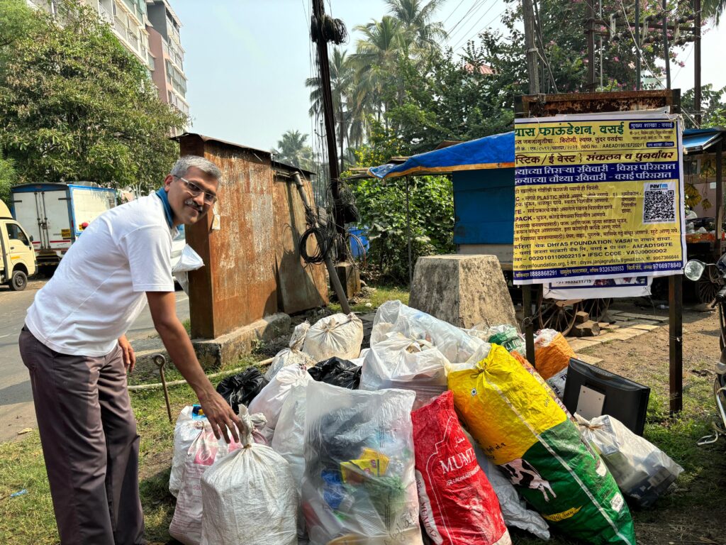 Dry waste collection drive - Dhyas Foundation