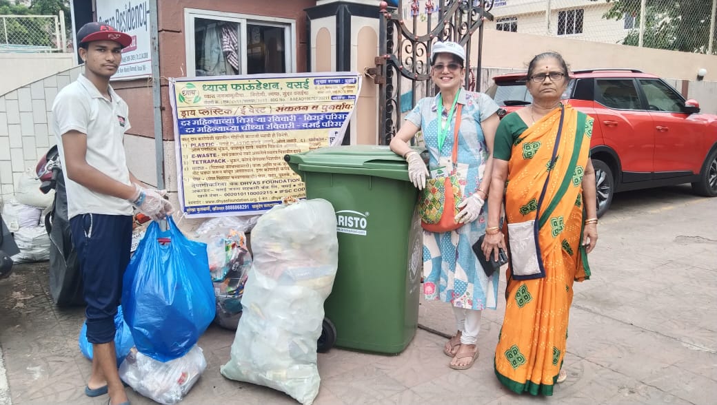 Dry waste collection and recycling drive - Dhyas Foundation
